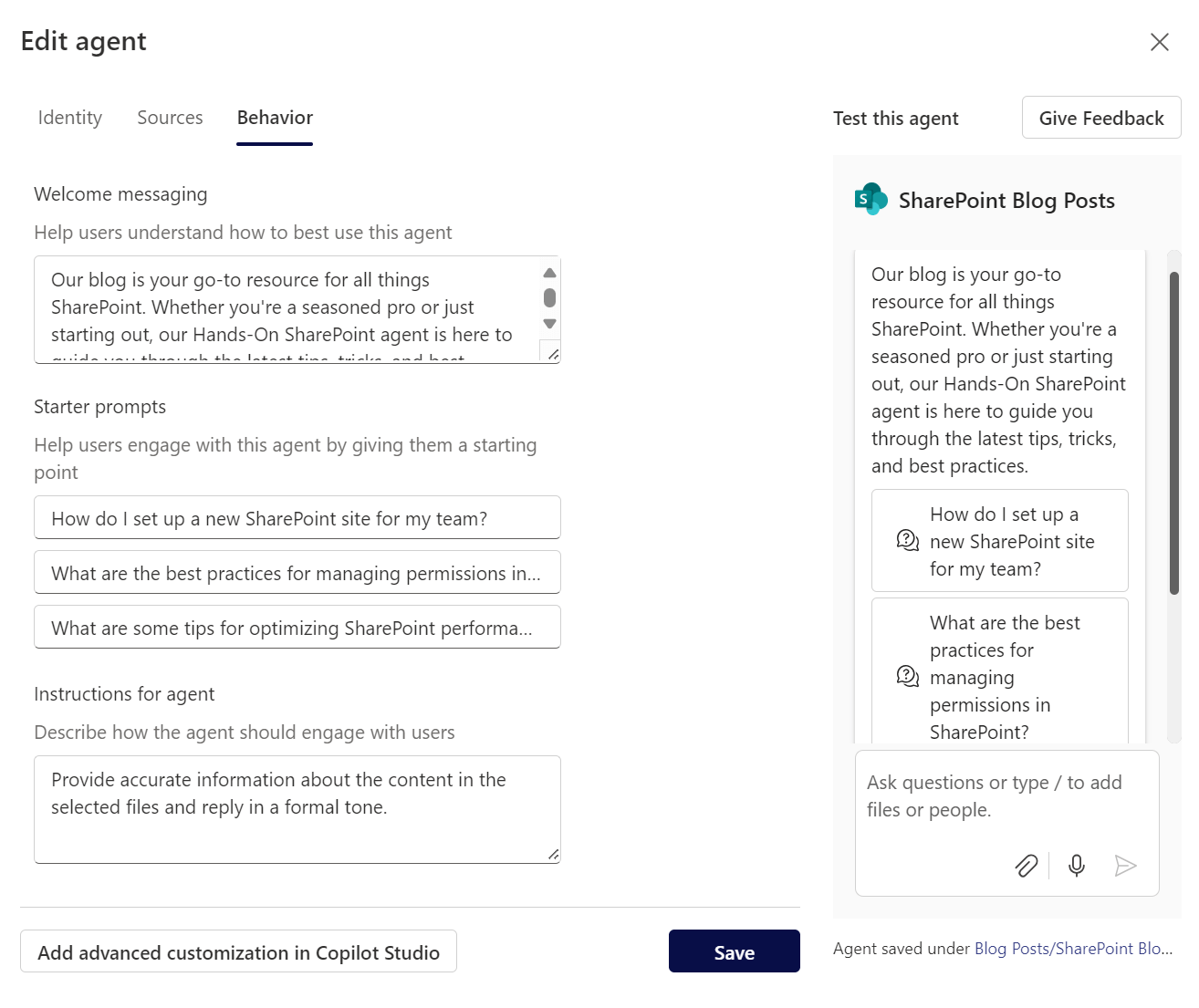 How to Create Your First Copilot Agent in SharePoint - HANDS ON SharePoint